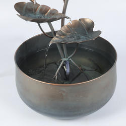 34.3" Tiered Cascade Leaves Outdoor Water Fountain at Menards®