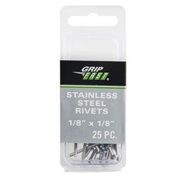 Grip Fast® 1/8" x 1/8" Stainless Steel Solid Rivet - 25 Count at Menards®