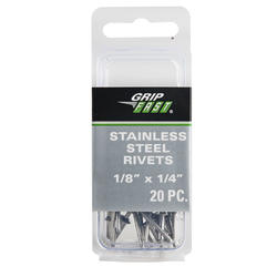 Grip Fast® 1/8" x 1/4" Stainless Steel Solid Rivet - 20 Count at Menards®
