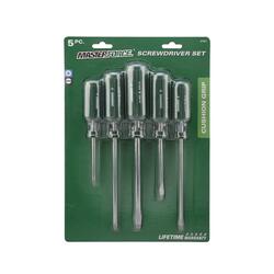 Masterforce® Assorted Slotted & Phillips Cushion Grip Screwdriver Set ...