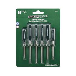 Masterforce® Precision Slotted & Phillips Screwdriver Set - 6 Piece at ...