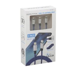 Sontax® Lightning to Type C USB Charging Cables - 3 Pack at Menards®