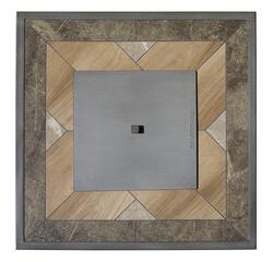 Backyard Creations® Rockport Square Propane Gas Fire Pit Table at Menards®