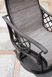 Backyard Creations® Rockport Gray Swivel Rocker Dining Patio Chair Set ...