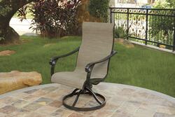 Backyard Creations® Malone Brown Swivel Rocker Dining Patio Chair Set ...