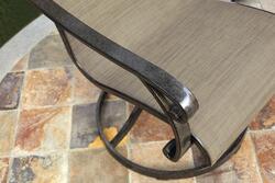 Backyard Creations® Malone Brown Swivel Rocker Dining Patio Chair Set ...