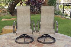 Backyard Creations® Harden Hills Brown Swivel Rocker Dining Patio Chair ...