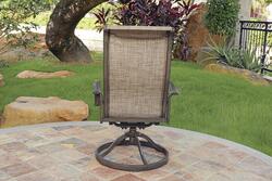 Backyard Creations® Harden Hills Brown Swivel Rocker Dining Patio Chair ...