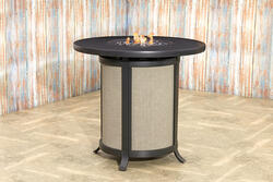 Backyard Creations® Princeton Peak Round Propane Gas Fire Pit Table at ...