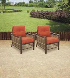 Backyard Creations® Hampstead Brown Deep Seating Rocking Patio Chair ...