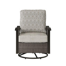 Backyard Creations® Anniston Tan Patio Swivel Chair at Menards®