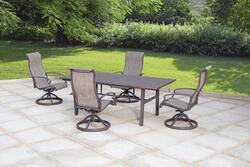 Backyard Creations® Harden Hills Brown 5-Piece Dining Patio Set with ...