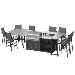 Backyard Creations® Oxford Patio Bar and Grill Set at Menards®