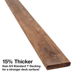 AC2® 5/4 x 6 x 10' Ground Contact CedarTone Premium Pressure Treated ...