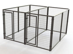 4' x 10' x 10' Heavy Duty Black Multi-Run Kennel Material List at Menards®