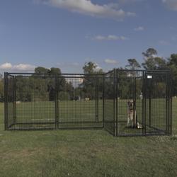 6' x 15' x 10' Heavy Duty Black L-Shaped Kennel Material List at Menards®