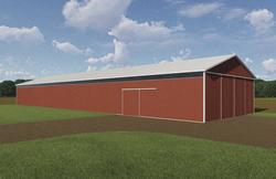 50'W x 198'L x 18'H Agricultural Post Frame Building Material List at ...