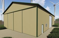 50'W x 80'L x 18'H Post Frame Building Material List at Menards®
