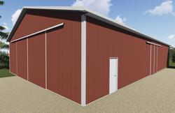 40'W x 80'L x 12'H Agricultural Post Frame Building Material List at ...
