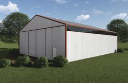 50'W x 64'L x 16'H Agricultural Post Frame Building Material List at ...