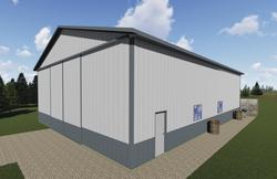 Marshall Post Frame Building 40'W x 64'L x 16.5'H Material List at Menards®