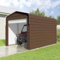 VersaTube® 10'W x 15' 2"L x 9'H Fully Enclosed ATV Shelter Material ...