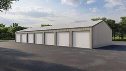 24'W x 71'5"L x 8'H Mini Warehouse Post Frame Building Material List at ...