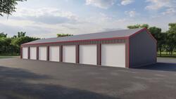 24'W x 71'5"L x 8'H Mini Warehouse Post Frame Building Material List at ...