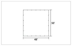 50'W x 48'L x 10'H Post Frame Building Material List at Menards®
