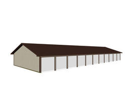 40'W x 112'L x 9'H Mini Warehouse Post Frame Building Material List at ...