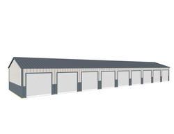 20'W x 92'L x 8.5'H Mini Warehouse Post Frame Building Material List at ...