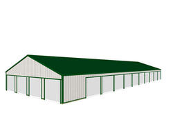 40'W x 112'L x 8'H Mini Warehouse Post Frame Building Material List at ...