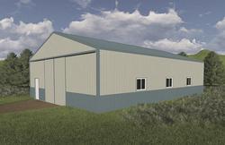 Lancaster Post Frame Building 36'W x 54'L x 12'H Material List at Menards®