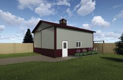 Anderson Post Frame Building 24'W x 27'L x 12'H Material List at Menards®