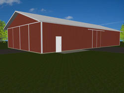 40'W x 80'L x 12'H Agricultural Post Frame Building Material List at ...