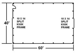 40'W x 60'L x 14'H Agricultural Post Frame Building Material List at ...
