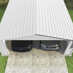 VersaTube® 20'W x 18'L x 7' 6"'H Fully Enclosed Steel Shelter Material ...