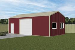 Onalaska Post Frame Building 16'W x 32'L x 10'H Material List at Menards®