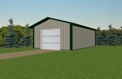 12'W x 18'L x 7'H Garage Post Frame Building Material List at Menards®
