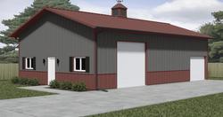 River Bend Post Frame Building 30'W x 45'L x 12'H Material List at Menards®