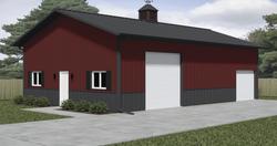 River Bend Post Frame Building 30'W x 45'L x 12'H Material List at Menards®