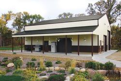 Moorhead Post Frame Building 36'W x 48'L x 16'H With 9' Open Lean ...