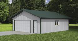 Morris Post Frame Building 26'W x 27'L x 8'H Material List at Menards®