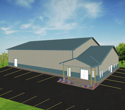 70'W x 100'L x 20'H Post Frame Building with 70'W x 20'L x 12'H ...