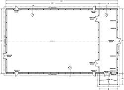 70'W x 100'L x 20'H Post Frame Building with 70'W x 20'L x 12'H ...