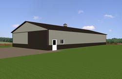 40'W x 81'L x 12'H Post Frame Building Material List at Menards®