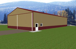 40'W x 81'L x 16'H Post Frame Building Material List at Menards®