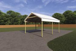 14'W x 18'L x 8'H Pro-Port™ Surface Mounted Posts Material List at Menards®