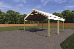 18'W x 18'L x 8'H Pro-Port™ Surface Mounted Posts Material List at Menards®