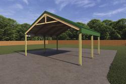 21'W x 18'L x 8'H Pro-Port™ Embedded Posts Material List at Menards®